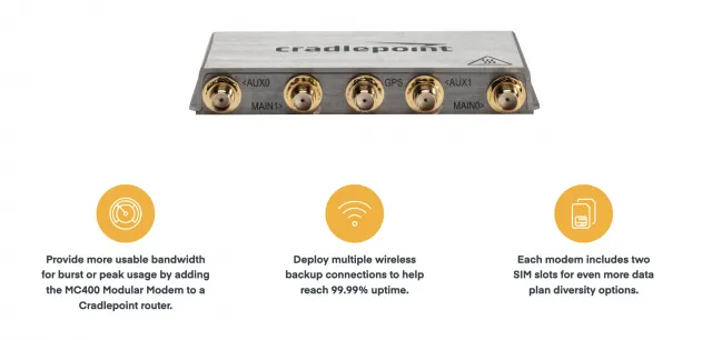 CradlePoint MC400 Modem for AER and IBR Routers